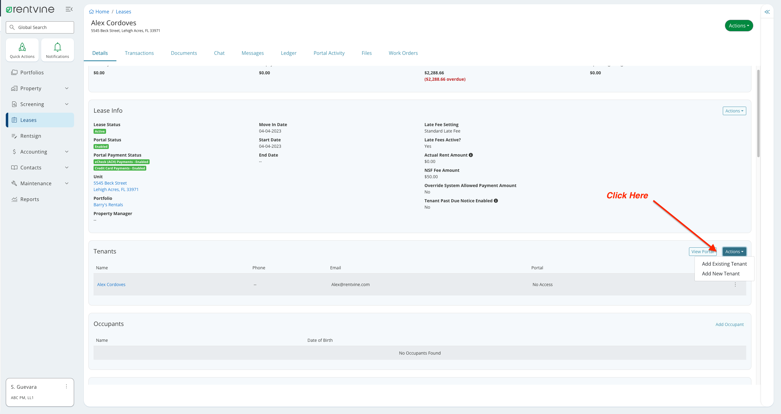How to Add New/Existing Tenant